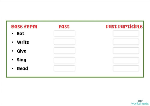 Past Continuous Tense for Interrupted Actions. Interactive worksheet ...