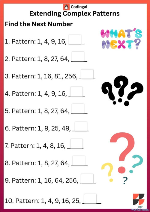M_G05M13L36_WA01_Extending_Complex_Patterns_3. Interactive worksheet ...