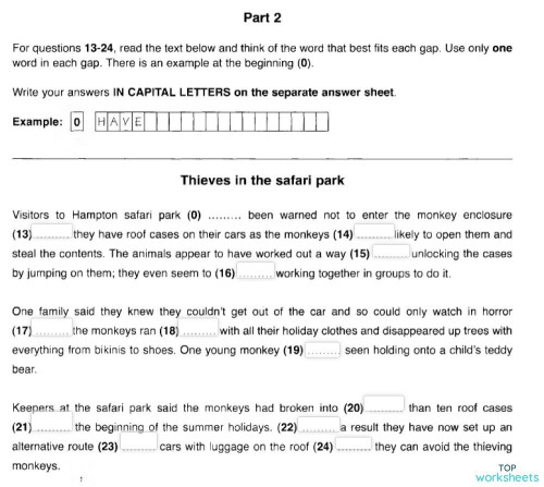 Use of English Pt. 2. Interactive worksheet | TopWorksheets