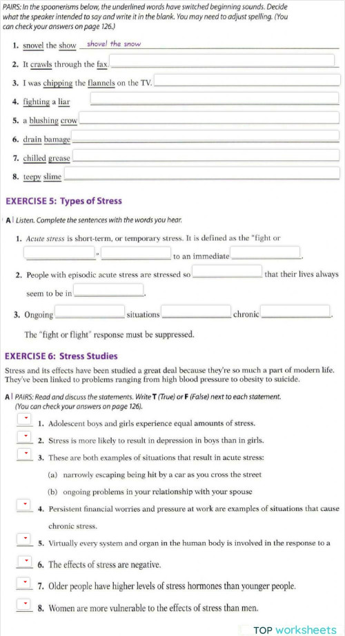 AP2 unit 25 ex.4-5-6. Interactive worksheet | TopWorksheets