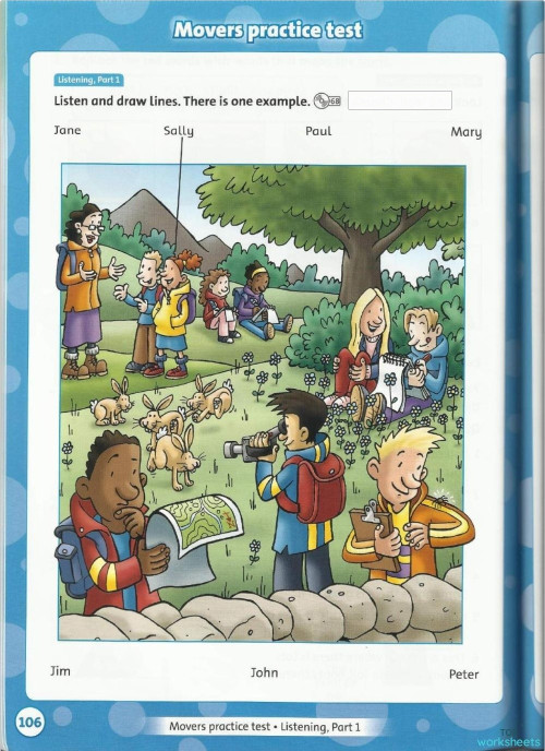 003 5th Listening Part 1. Interactive worksheet | TopWorksheets