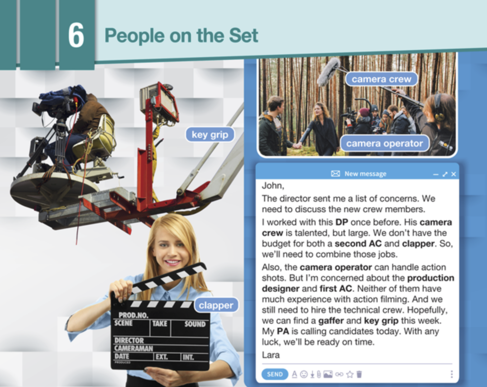 THE FILM PRODUCTION CREW. Interactive worksheet | TopWorksheets