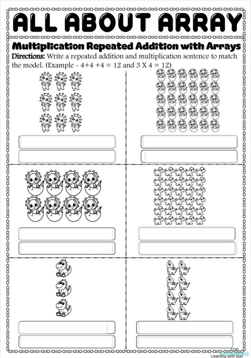 Repeated Addition and Multiplication. Interactive worksheet | TopWorksheets