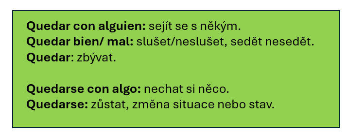 Quedar y quedarse.. Ficha interactiva | TopWorksheets