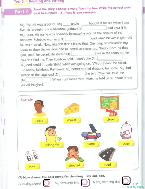 Test 3 GM Part 3. Interactive worksheet | TopWorksheets