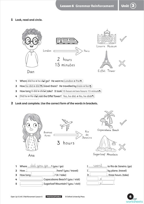 GRAMMAR REINFORCEMENT - UNIT 3. Interactive worksheet | TopWorksheets