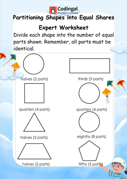M_G01M18L62_WE03_Partitioning Shapes into Equal Shares. Interactive ...