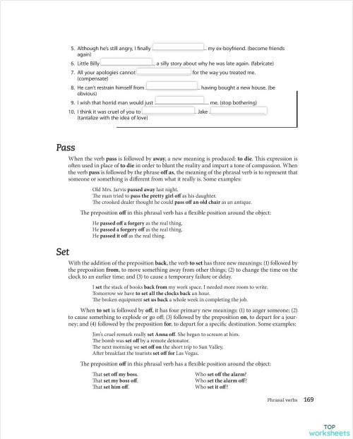 English sentence builder Part 8. Interactive worksheet | TopWorksheets