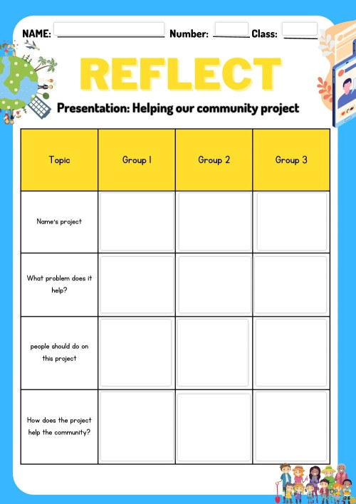 presentation reflect. Interactive worksheet | TopWorksheets