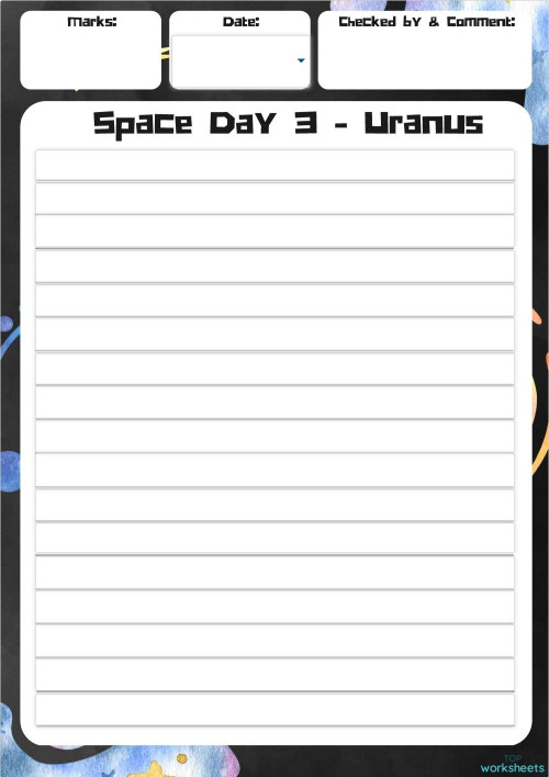 Uranus report writing. Interactive worksheet | TopWorksheets