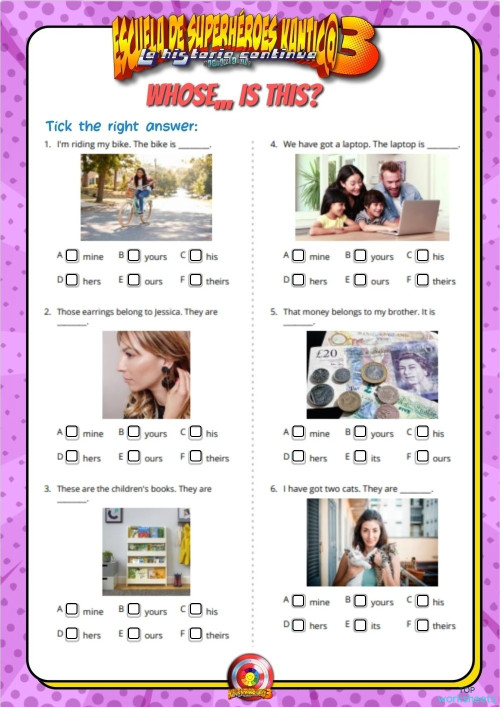 TPS3 Whose... is this? 1. Interactive worksheet | TopWorksheets