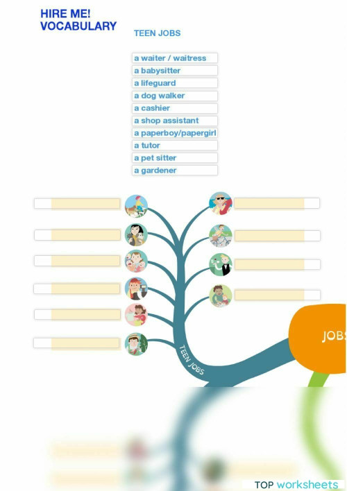 Hire me ex8. Interactive worksheet | TopWorksheets