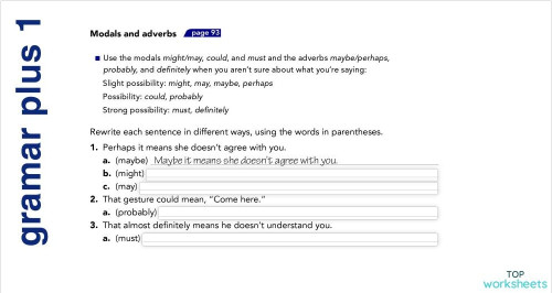 IC214 grammar plus 01. Interactive worksheet | TopWorksheets
