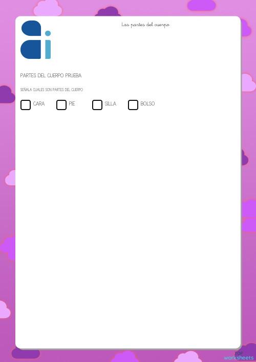 Las Partes Del Cuerpo Ficha Interactiva Topworksheets