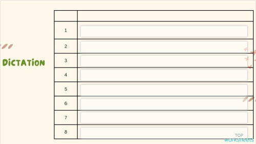 DICTATION SOUND /G/ AND /K/. Interactive worksheet | TopWorksheets
