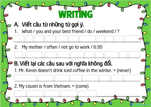 Grade 6 Unit 2 Test B횪i T梳춑 T튼퉤ng T찼c Topworksheets