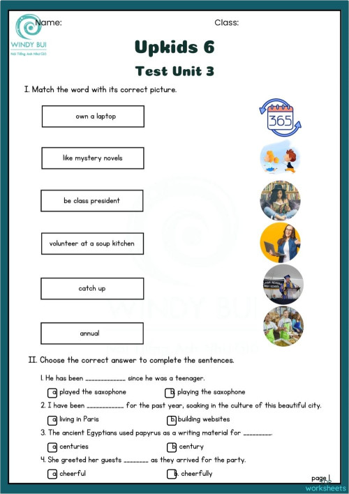 Open up 4. Unit 4. Interactive worksheet | TopWorksheets
