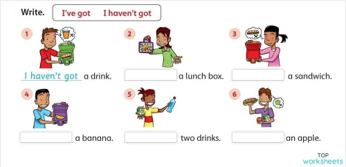 I've got - I haven't got part 1. Interactive worksheet | TopWorksheets