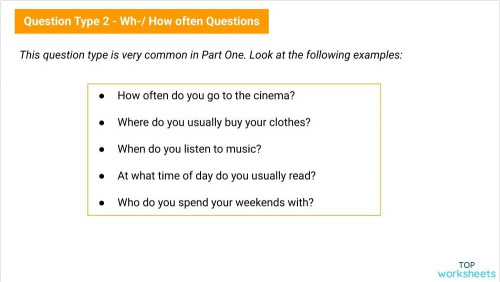Match questions with the right answers!. Interactive worksheet ...