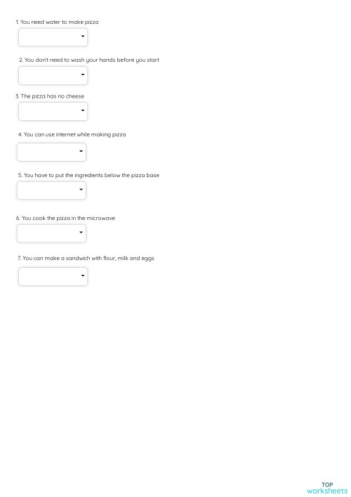 True or false?. Interactive worksheet | TopWorksheets