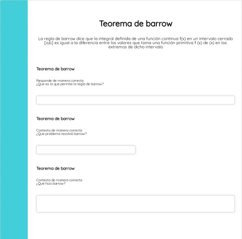 Teorema de barrow. Ficha interactiva | TopWorksheets