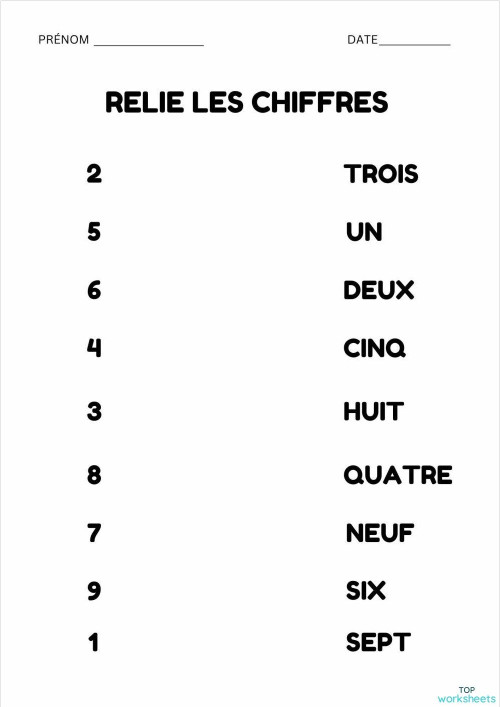 Les nombres 0-100. Fiche interactive | TopWorksheets