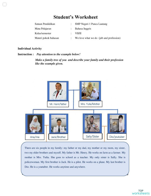 Worksheet profession 3. Interactive worksheet | TopWorksheets