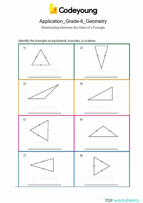 Relationship between the Sides of a Triangle Application. Interactive ...