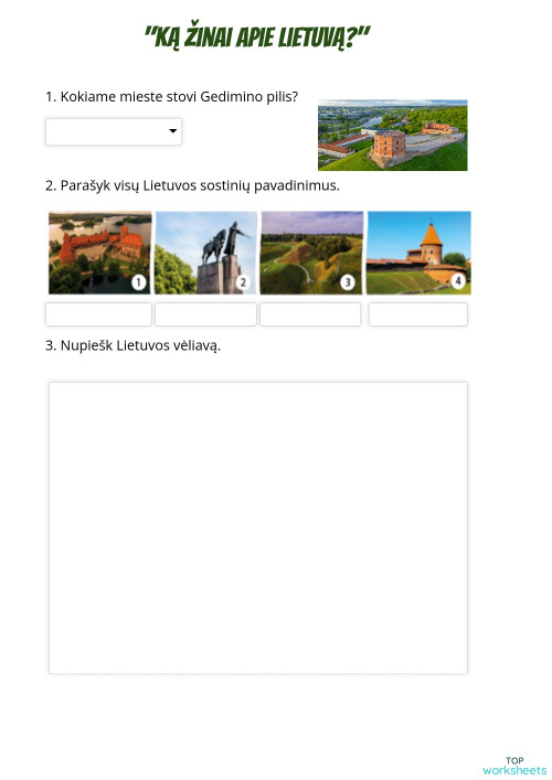 Interactive worksheets and online exercises in lithuania | TopWorksheets