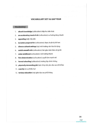 Interactive worksheets and online exercises in Vietnam | TopWorksheets