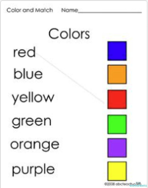 Matching task. Interactive worksheet | TopWorksheets