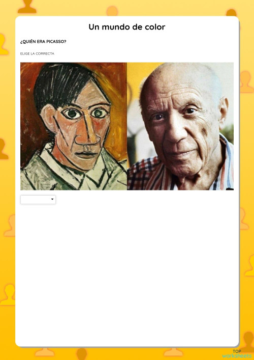 Un mundo de color. Ficha interactiva | TopWorksheets