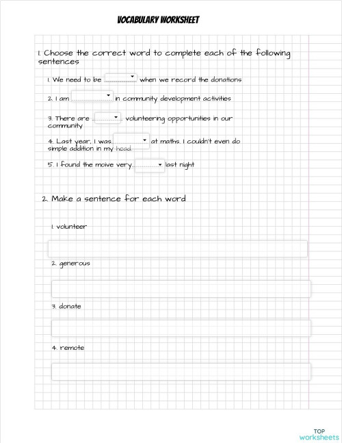 grammar unit 4. Interactive worksheet | TopWorksheets