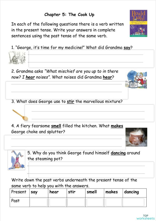 Chapter 5 Review: The Cook Up. Interactive worksheet | TopWorksheets