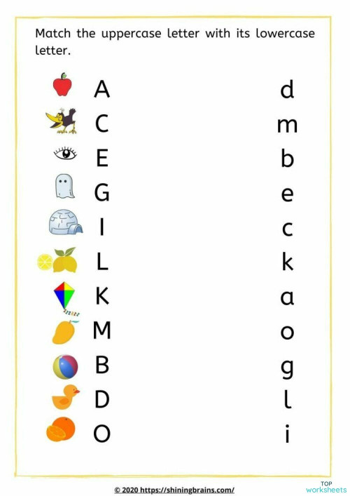 Maths - ABC and abc cases Done. Interactive worksheet | TopWorksheets