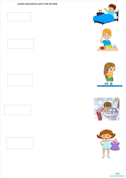 MORNING ROUTINES. Interactive worksheet | TopWorksheets