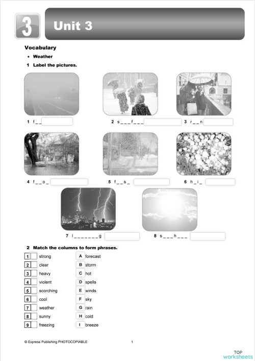 On Screen 2 Unit 3 Test. Interactive worksheet | TopWorksheets