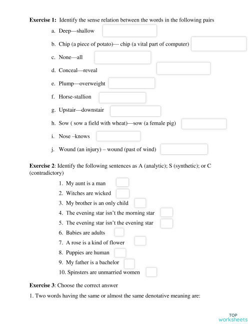 Huy's assignment. Interactive worksheet | TopWorksheets