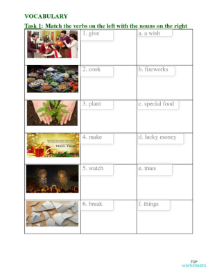 VOCABULARY. Interactive worksheet | TopWorksheets
