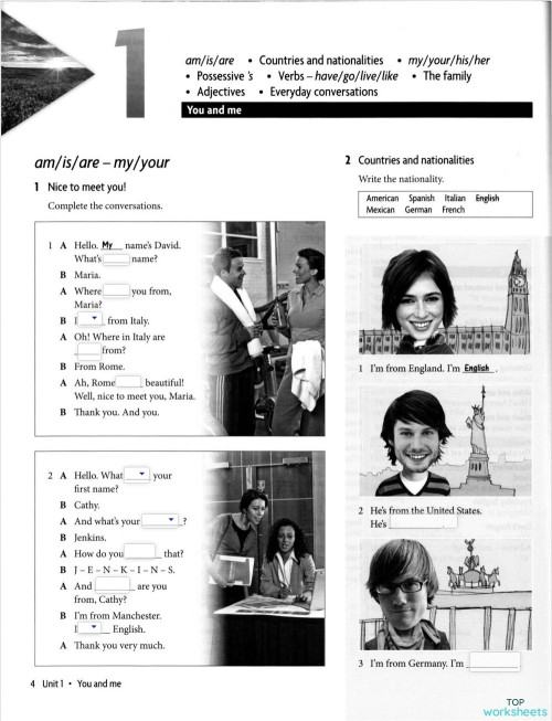 ELEMENTARY 01-PRACTICE 01. Interactive worksheet | TopWorksheets