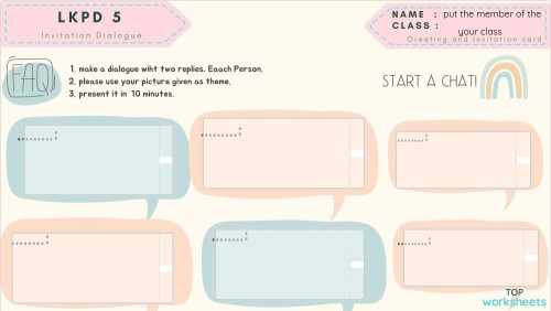 Making Invitation. Interactive worksheet | TopWorksheets