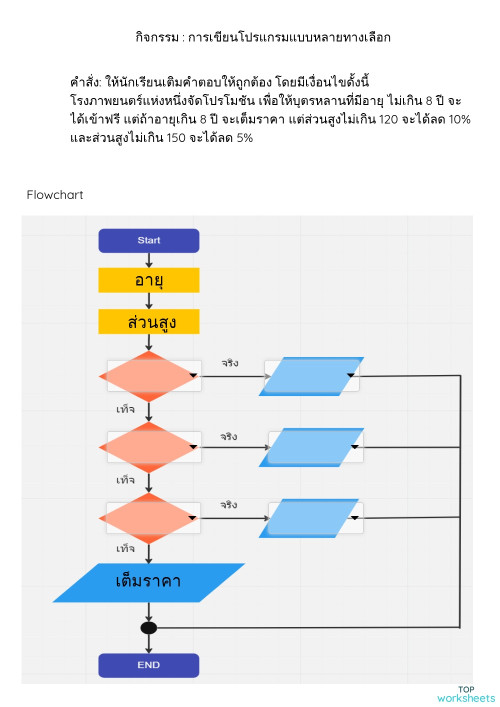ใบงานที่ 2 SCRATCH. Interactive worksheet | TopWorksheets