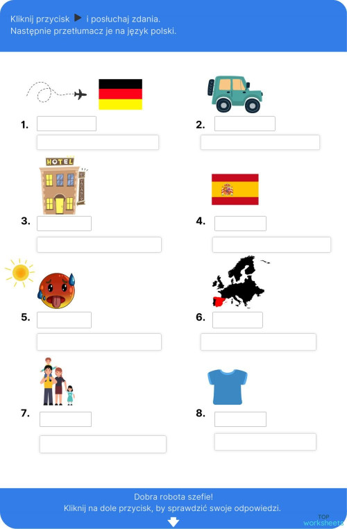 Interactive worksheets and online exercises in poland | TopWorksheets