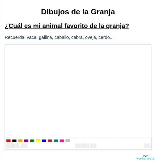 ¡Dibujo a mi animal favorito!. Ficha interactiva | TopWorksheets