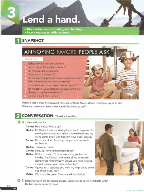 unit 3-lend a hand. Interactive worksheet | TopWorksheets