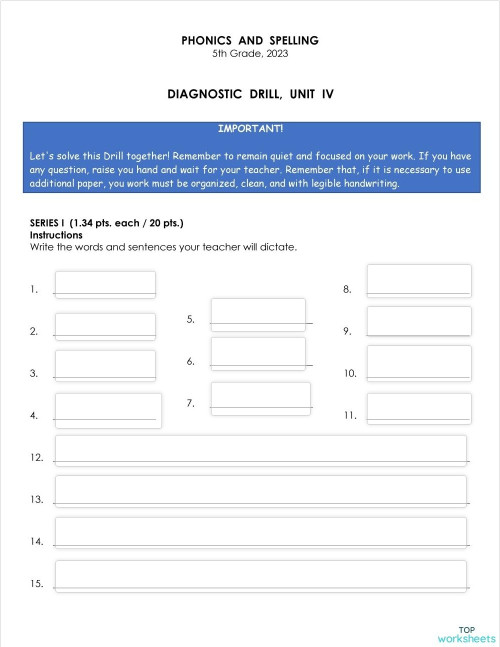 PHONICS DD 5th FINAL. Interactive worksheet | TopWorksheets