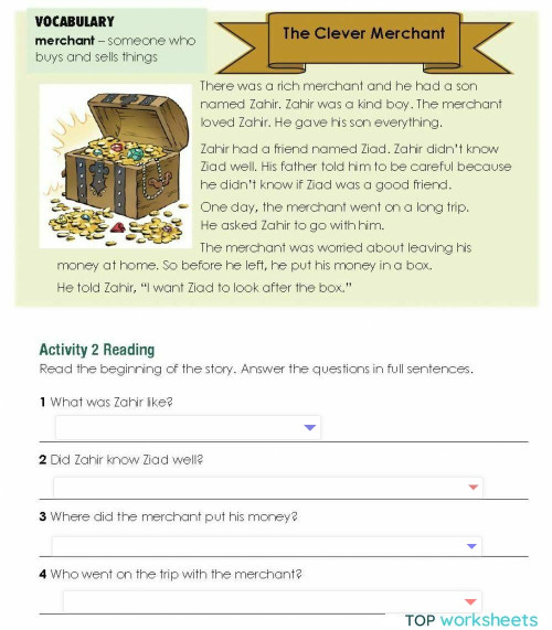 Interactive worksheets and online exercises in english | TopWorksheets