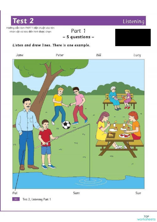 MOVER PLUS TEST 2. Bài tập tương tác | TopWorksheets