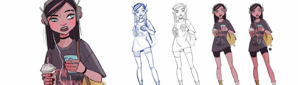 Character design process. Interactive worksheet | TopWorksheets