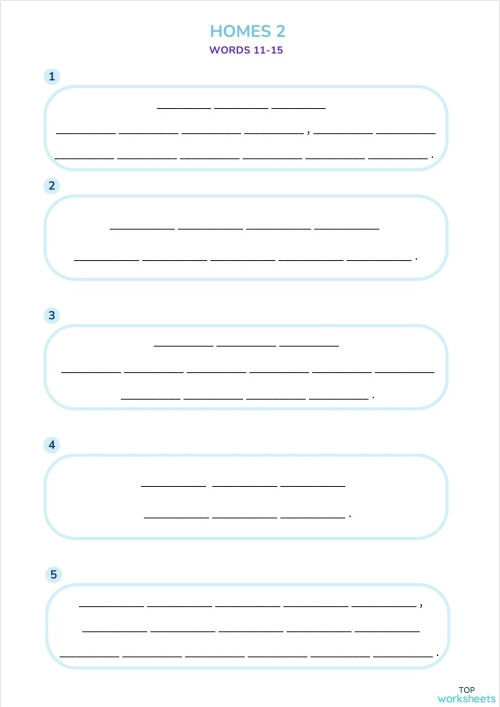 Homes 2 dictation 3. Interactive worksheet | TopWorksheets